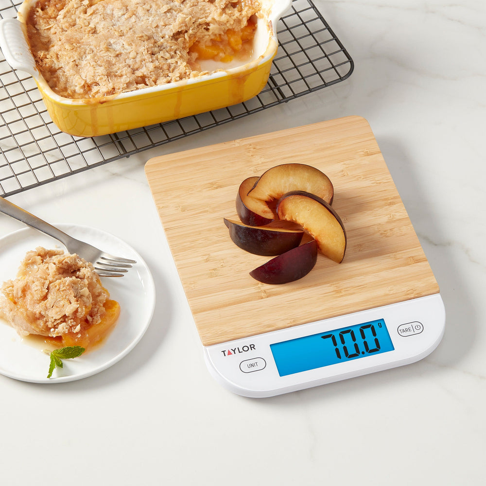 Digital Kitchen 15lb Food Scale Eco-Friendly Bamboo