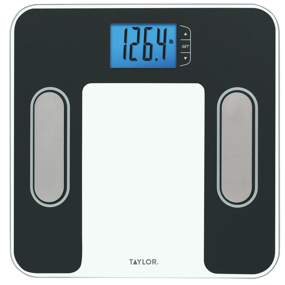 Body Composition Scale, Black with Stainless Steel Accents
