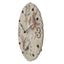 12" Seashells Thermometer with Clock