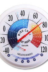 13.25" Wind Chill/Heat Index Thermometer & Hygrometer – Taylor USA